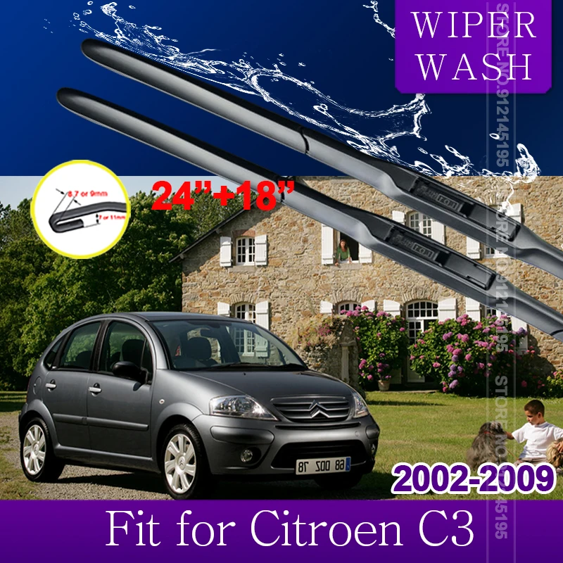 Car-Wiper-Blades-for-Citroen-C3-MK1-2002-2009-Front-Windscreen ...