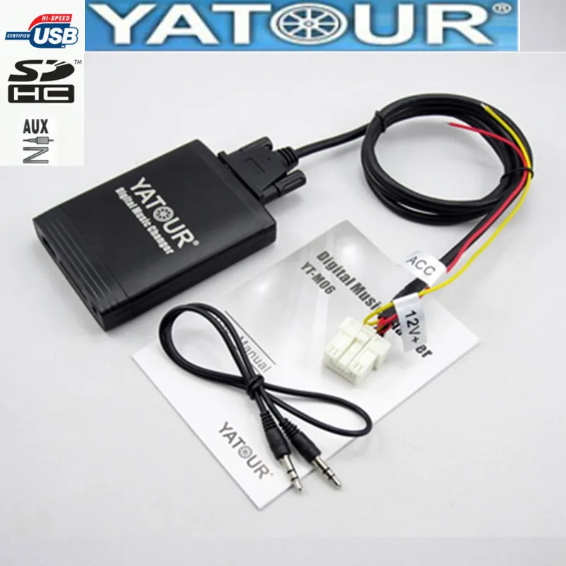 Yatour Car Radio USB SD AUX Adapter For Nissan Xtrail Almera Qashqai Teana Primera Digital Music ...
