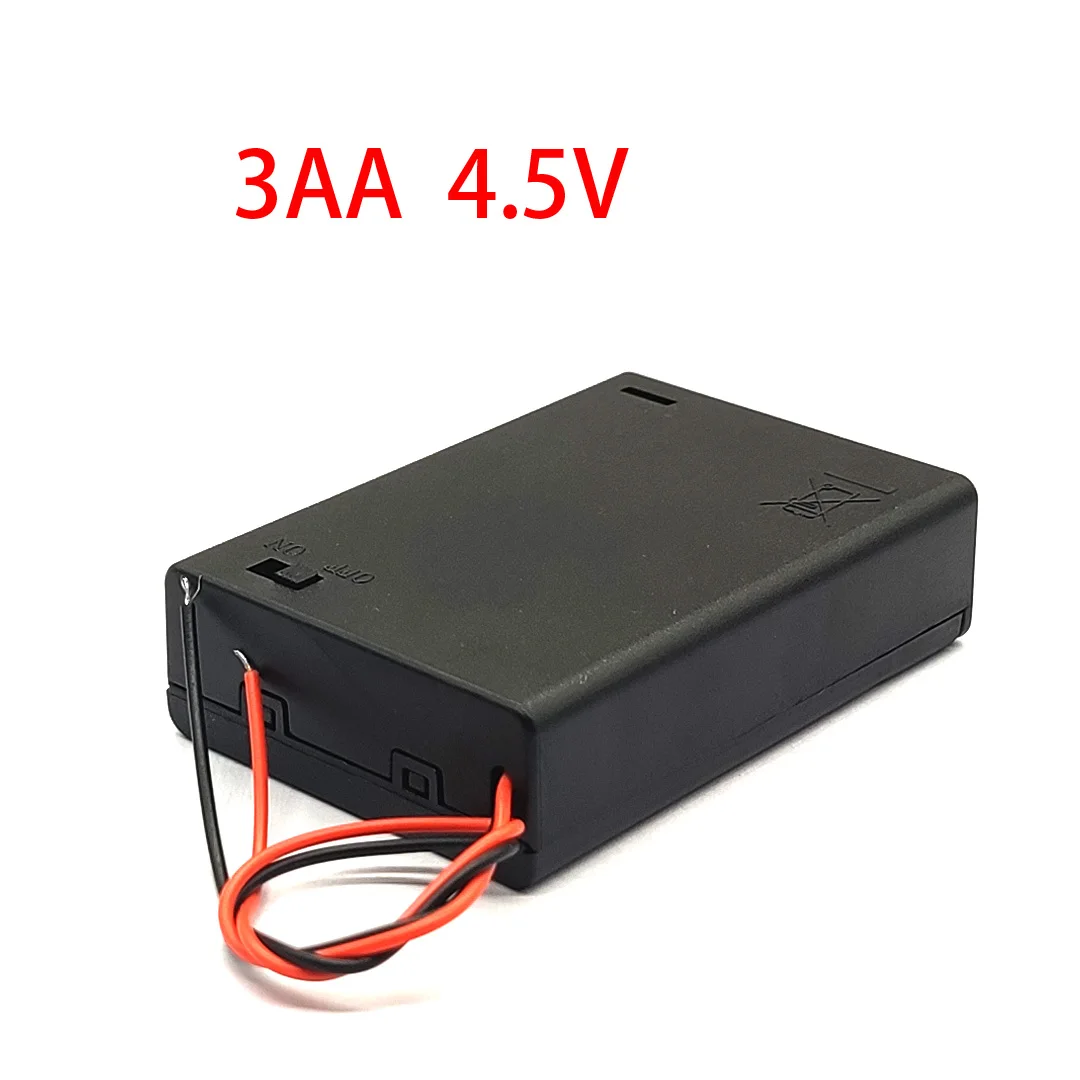 3 AA 4.5V Battery Holder Box Battery Case With Switch New 3 AA Battery ...