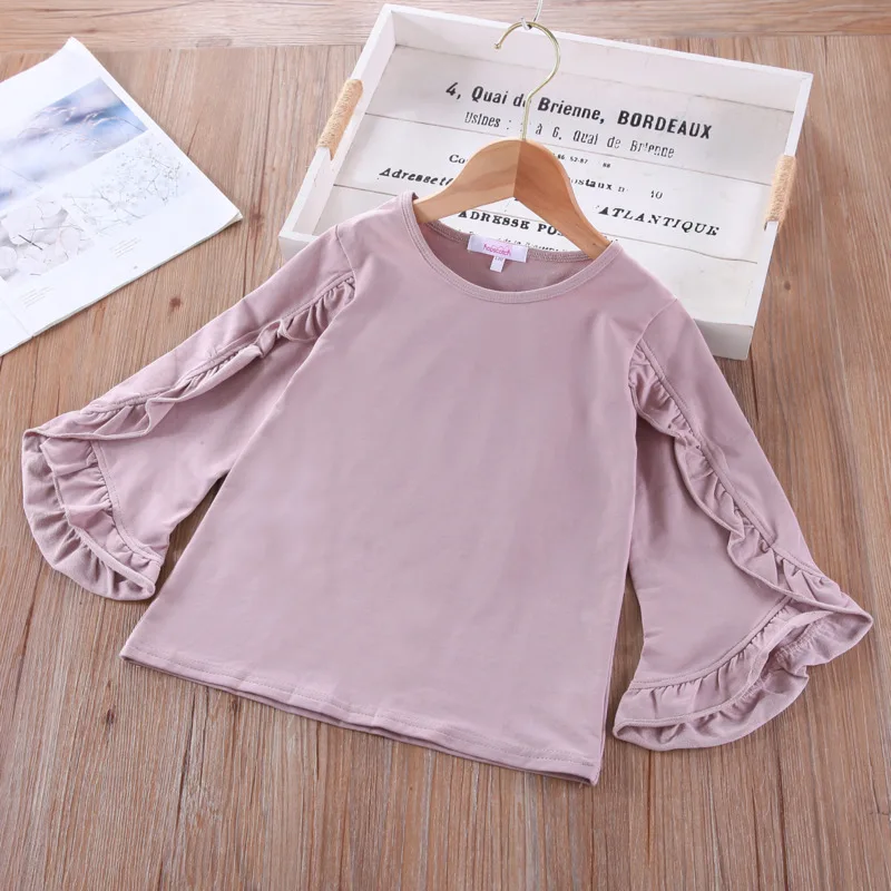 Pink Clothes Girls Shirts | Girls Pink Shoulders Shirts | Kids Pink ...