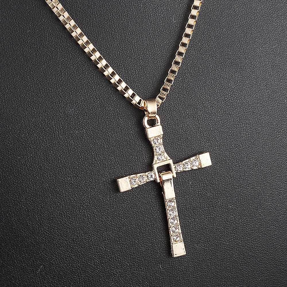 Fast and Furious Movies Actor Dominic Toretto Rhinestone Cross Crystal ...