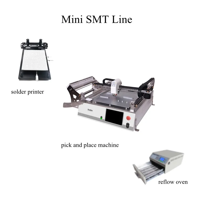 NeoDen3V smd small smt line max 44 tape reel feeder,45 tray feeder,with ...