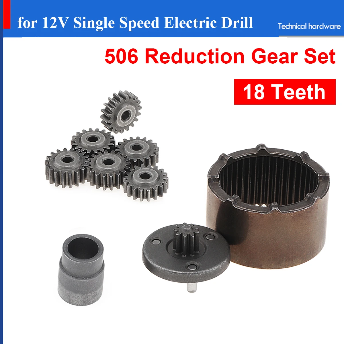 18 Teeth Charging Drill 506 Single Speed Gear Set Planetary Gear Set ...