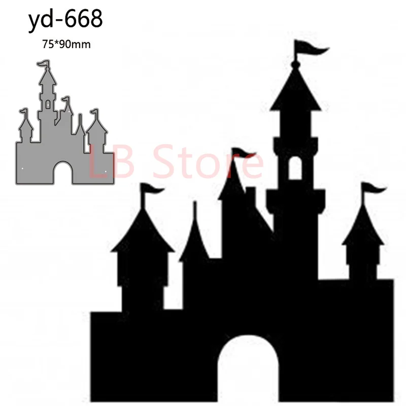 Cinderella Castle Stencil