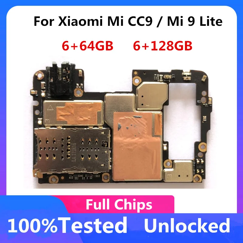 Placa base Original para Xiaomi Mi CC9 / Mi 9 Lite, 6 + 64GB, 6 + 128GB ...
