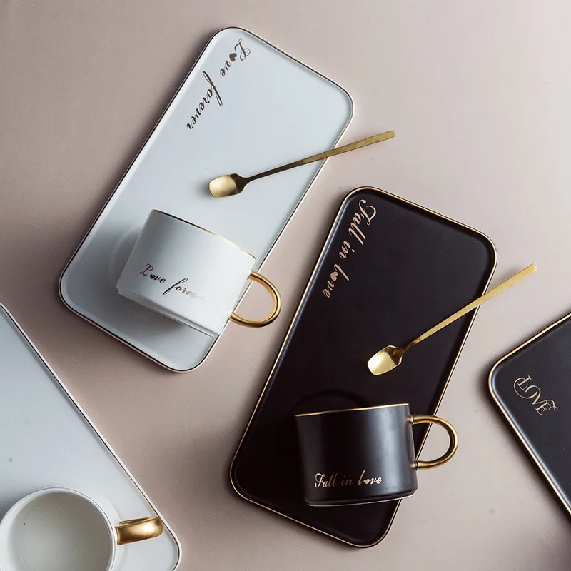 Nordic-Style-Luxury-Ceramic-Office-Coffee-Cup-And-Saucer-Set-Creative ...