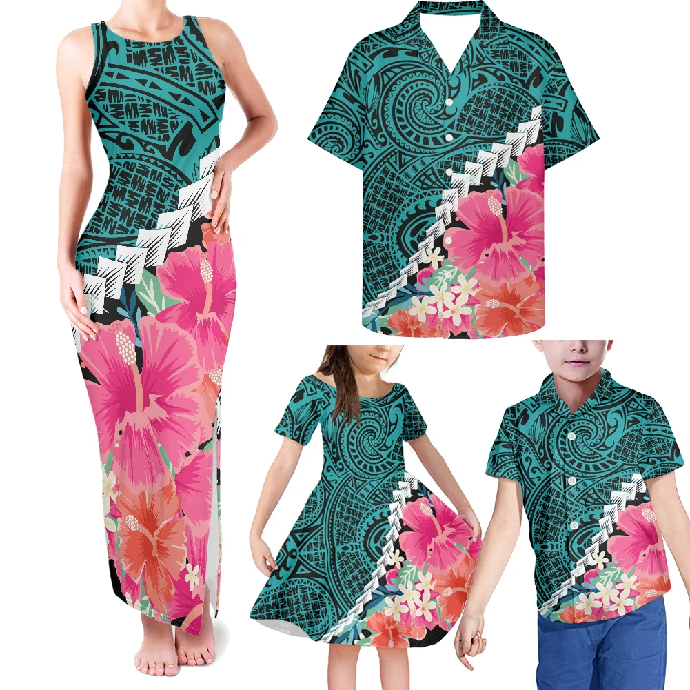 HYCOOL Vestido de fiesta con hombros descubiertos para mamá y yo, ropa ...