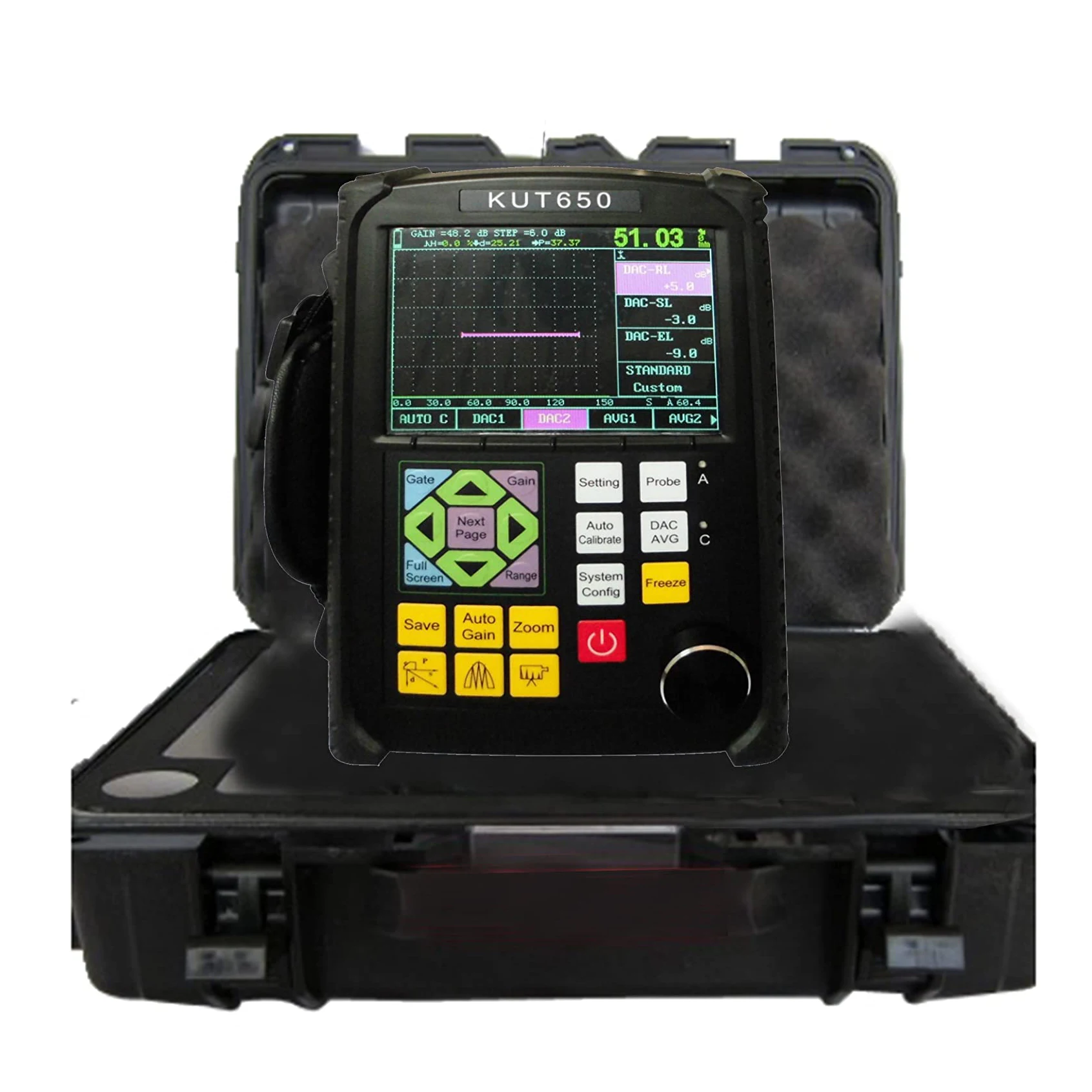 Portable-Ultrasonic-Flaw-Detector-Machine-with-Scanning-Range-0-to ...