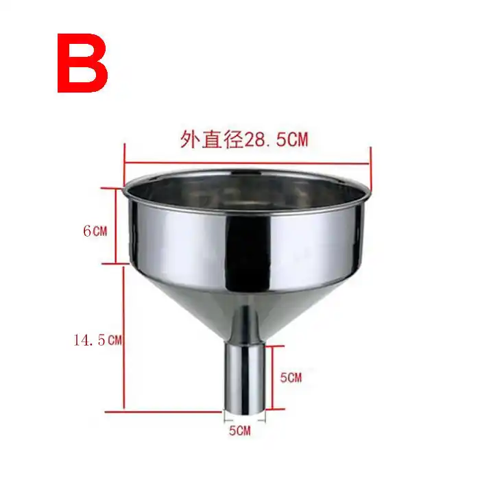 Large funnel stainless steel metal wine funnel fuel funnel large extra ...