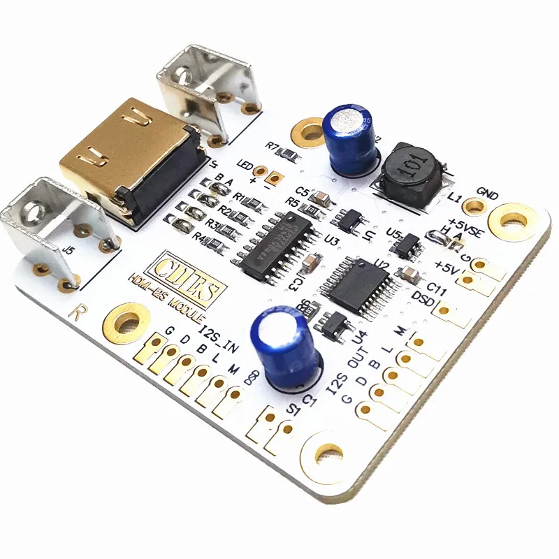 The latest version uses 2 audio-level ELNA capacitors. Replaced the old ...