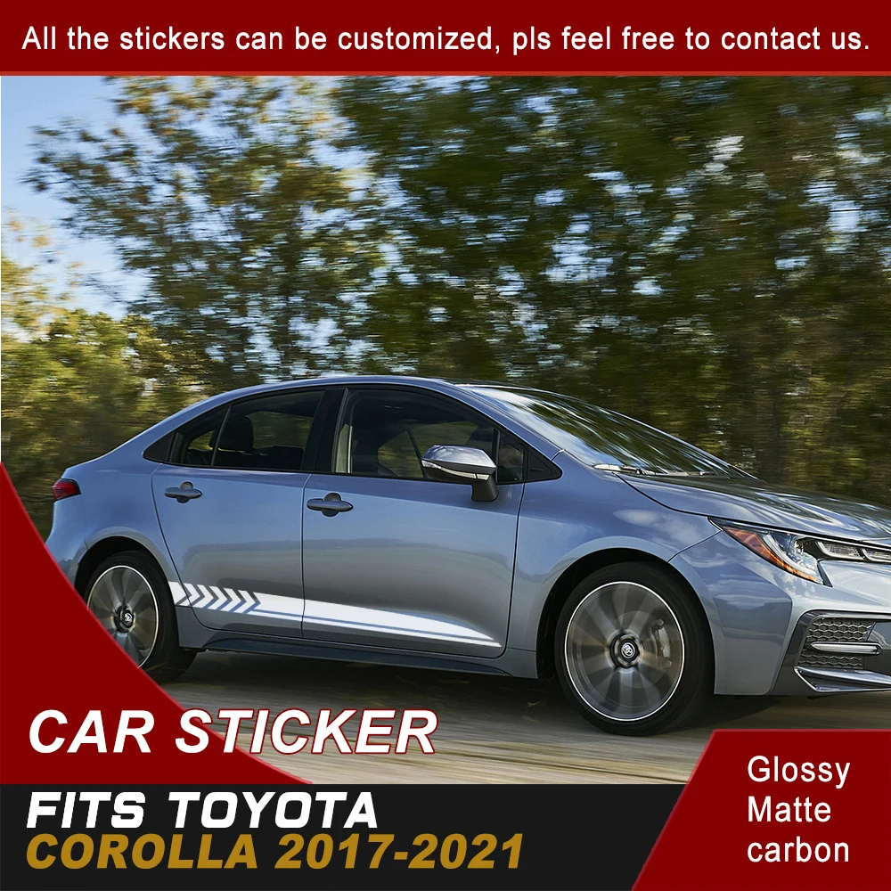 Calcoman-as-de-vinilo-para-coche-Toyota-Corolla-2017-2018-2019-2020 ...