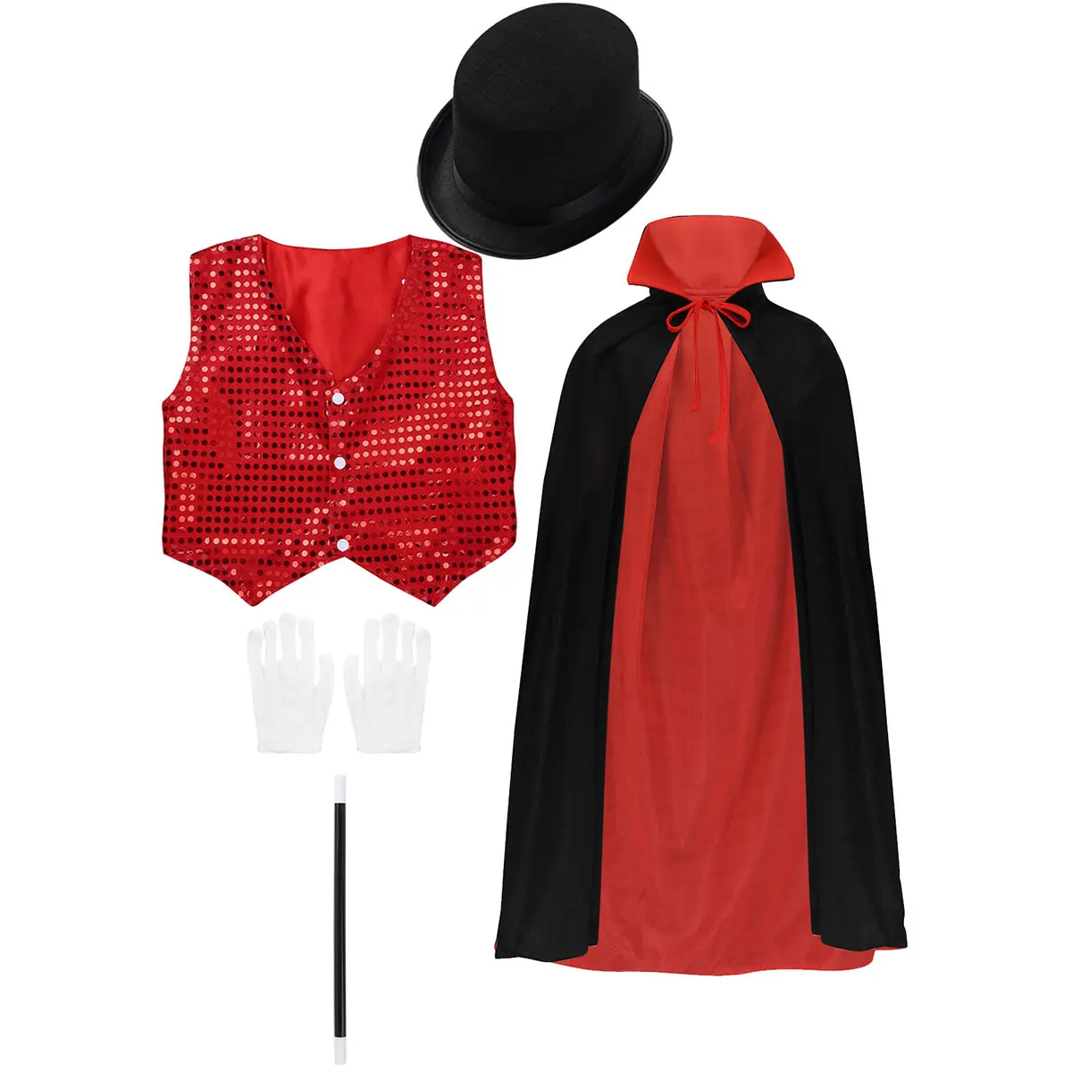 Magician Cosplay Costume Set For Kids - AllCosplay.com
