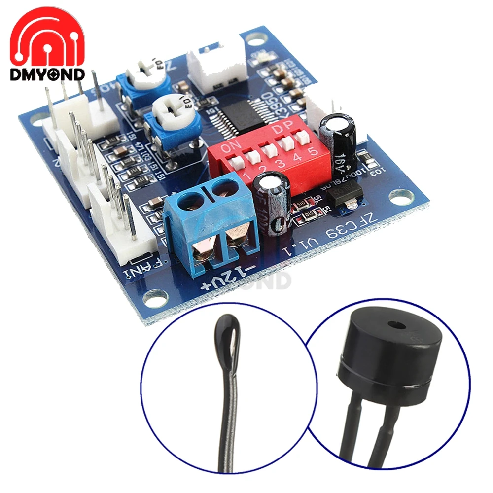 12v Pwm Fan Controller DC 12V PWM Fan Speed Controller With High-Temp ...