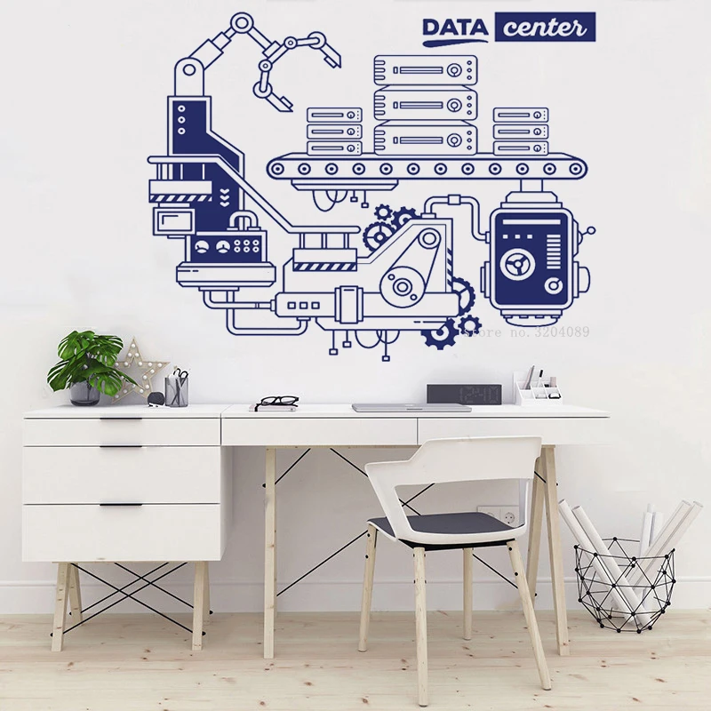 Data-Center-Wall-Sticker-Processor-abstract-design-Decals-Office ...