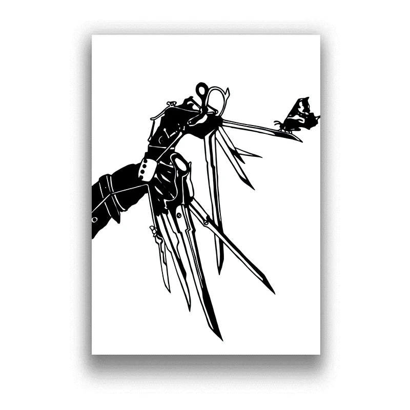 Edward Scissorhands Hands Drawing