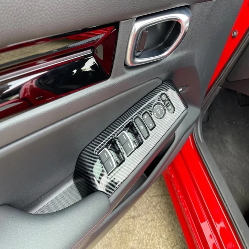 Carbon Fiber For Honda Civic 11th gen 2022 internal door armrest cover ...