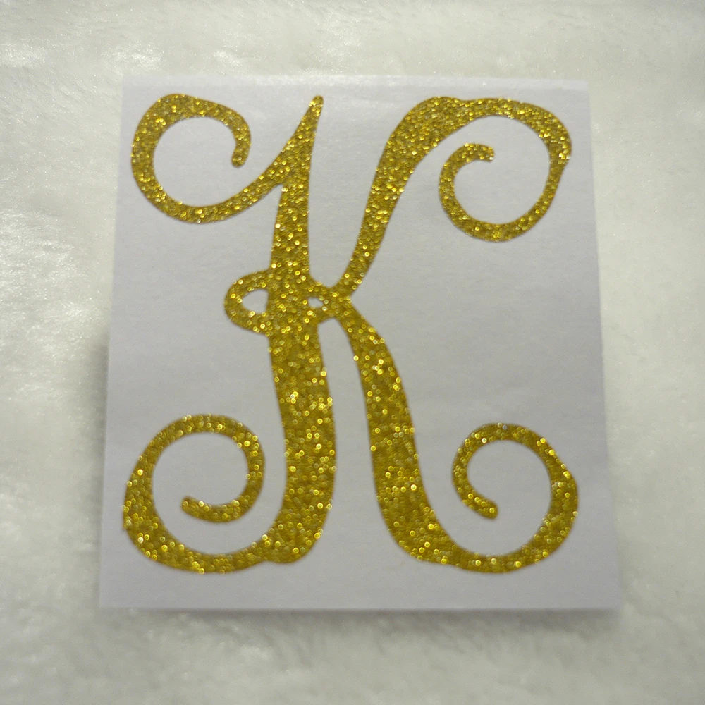 The Letter K In Glitter