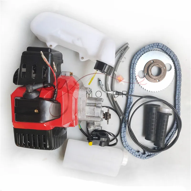 49cc Bike 4 Stroke Gas Engine Motor Kit DIY Motorized Bicycle GAS ...