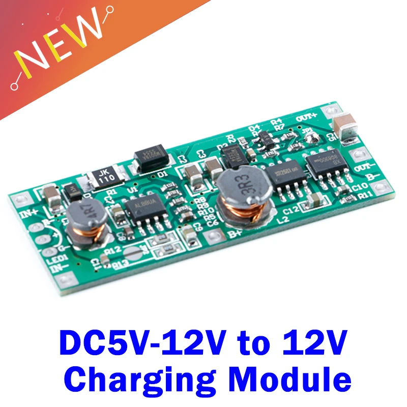 Dc5v-12v To 12v Charging Module For 18650 Lithium Battery Ups Voltage ...
