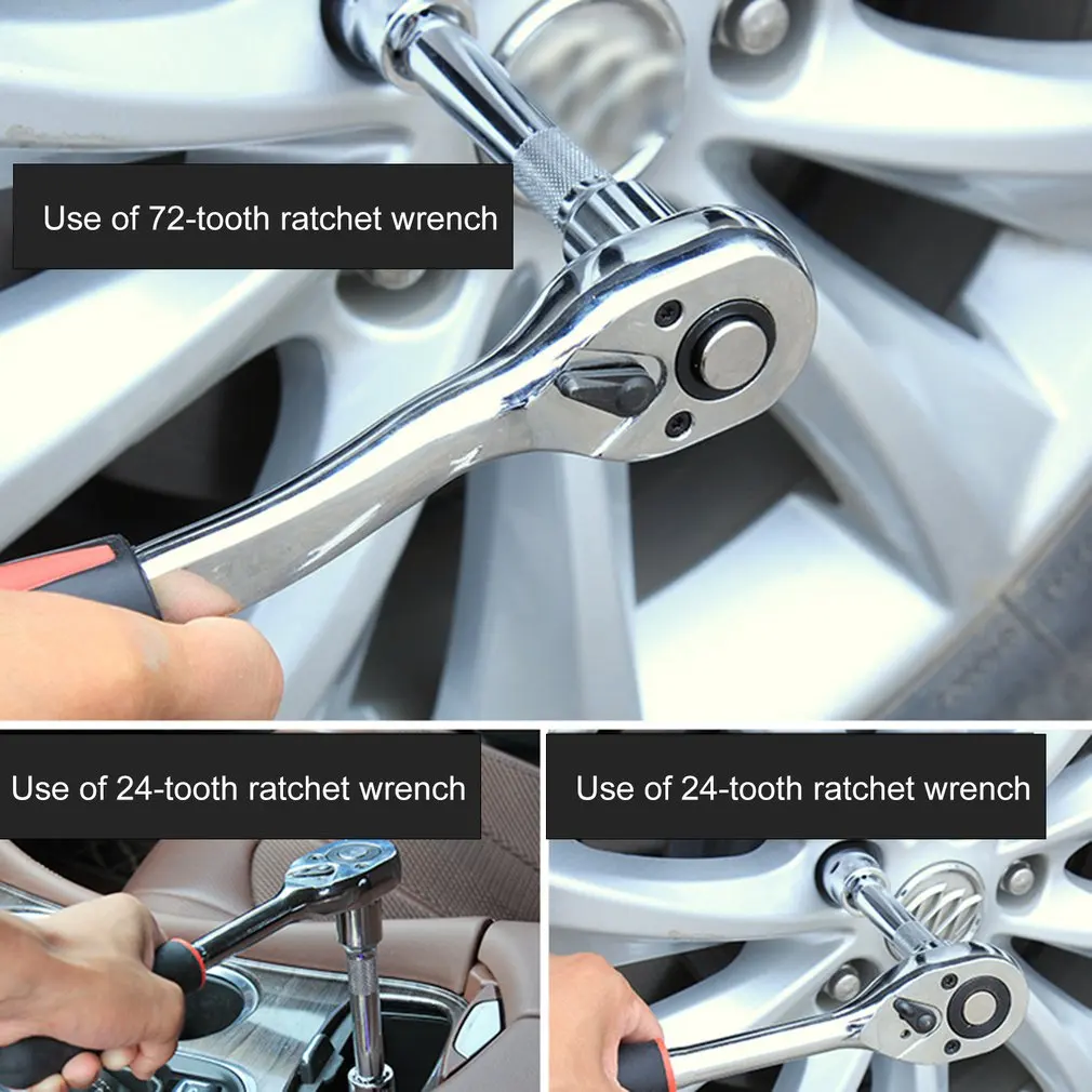 Двухсторонняя изогнутая ручка Быстрый Трещоточный ключ с длинным ...