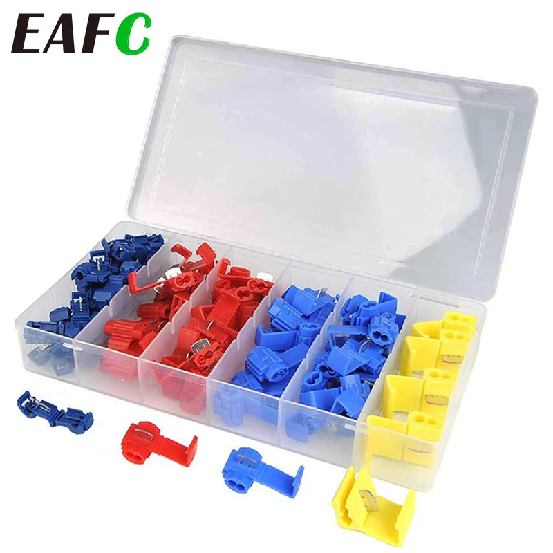 65pcs Scotch Lock Electric Wire Cable Connectors Quick Splice Terminals Crimp Non Destructive ...