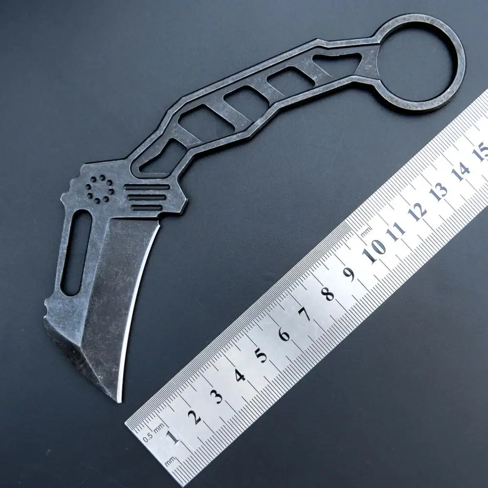 Eafengrow cuchillo táctico C1120 Karambit CS GO, de acero, para acampar ...