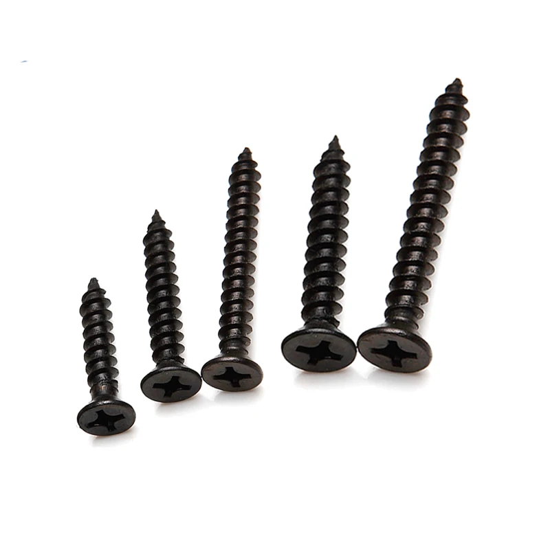 VIS,countersunk head-M3-20mm--Vis à bois autotaraudeuse en acier noir M1 M1.2 M1.4 M1.7 M2 M2.6 ...