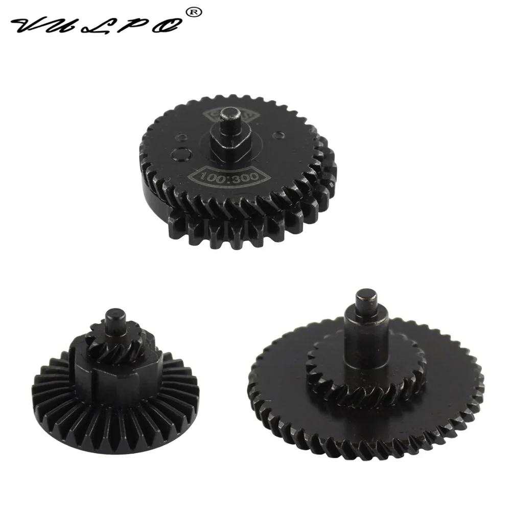 VULPO Steel Cutting 100:300 Super High Torque Gear Set For Airsoft AEG ...