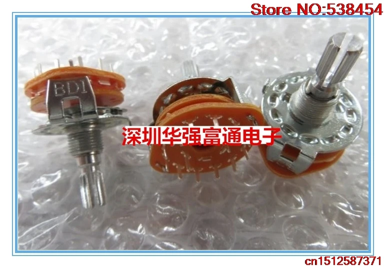 6PCS-Band-Rotary-Gear-Switch-Chassis-Signal-Switch-2-Knife-6-Gear-20mm ...