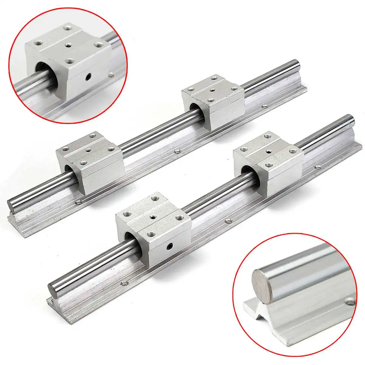 Guias Lineares Linear Para Cnc Sbr12 Plus 4pcs Conjunto Ferroviário Linear