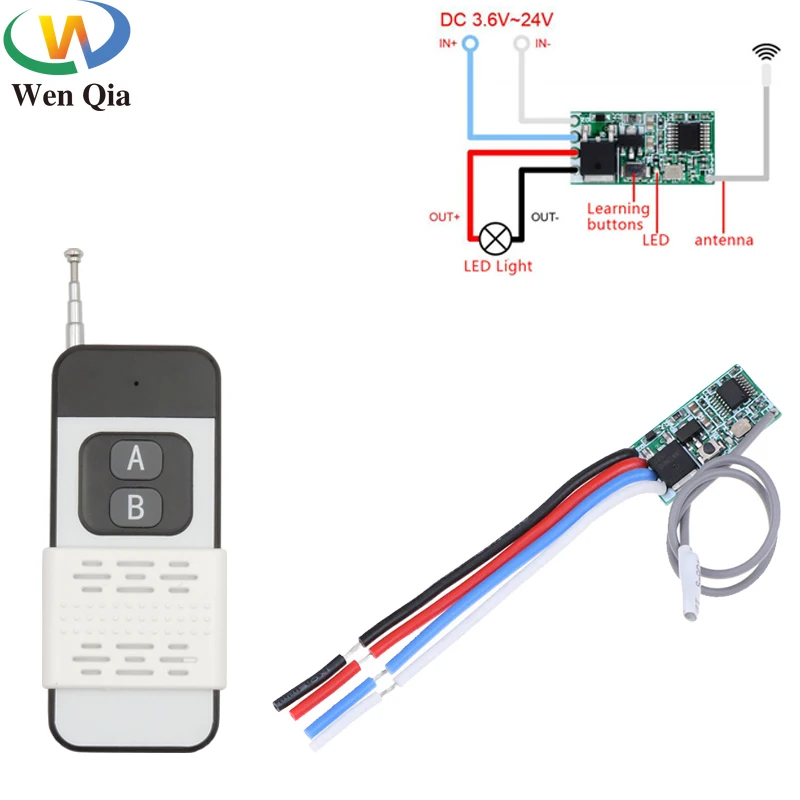 Mini-Wireless-433mhz-Smart-Light-Switch-DC-3-6V-6V-12V-24V-Relay ...