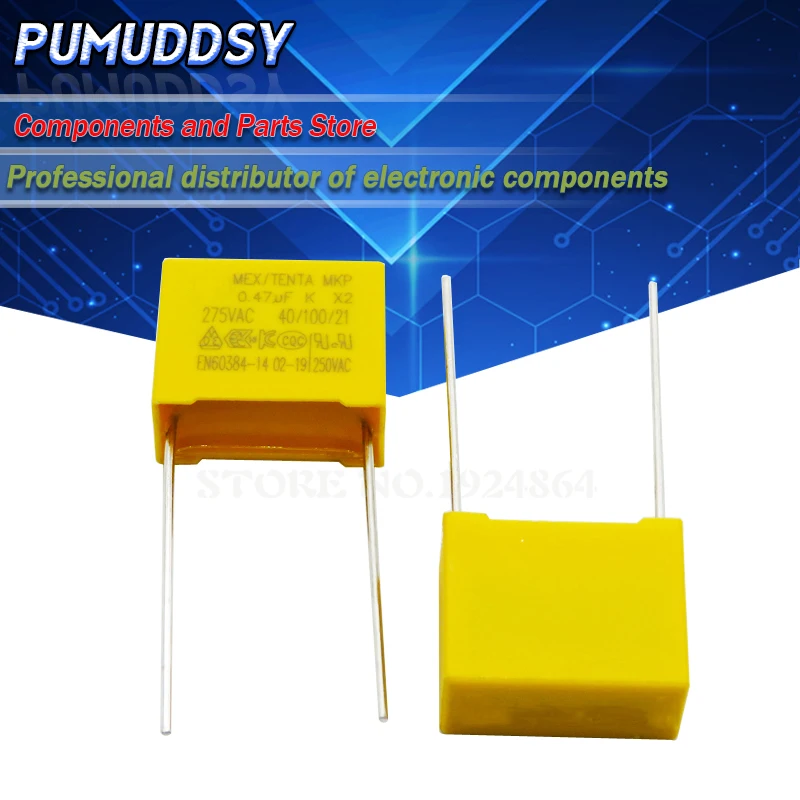 10PCS-275VAC-Pitch-15mm-X2-Polypropylene-film-capacitor-0-1UF-0-15UF-0 ...