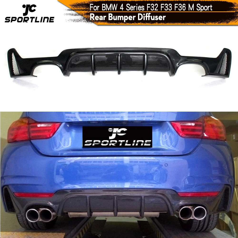 Carbon Fiber / FRP Rear Bumper Lip Spoiler For BMW 4 Series F32 F33 F36 ...