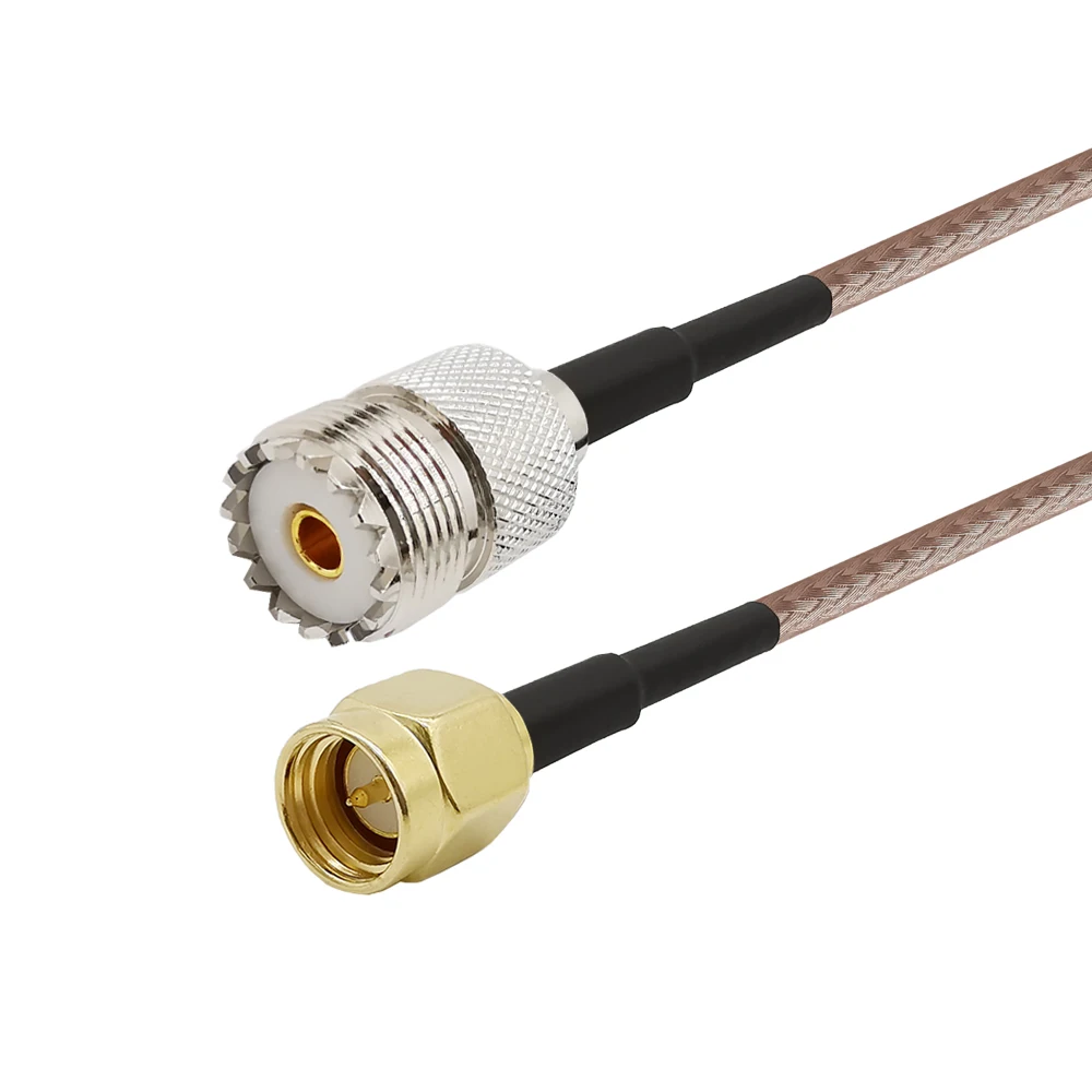 Cable de extensión SMA macho a UHF PL 259 SO 239 hembra RG316D de doble ...