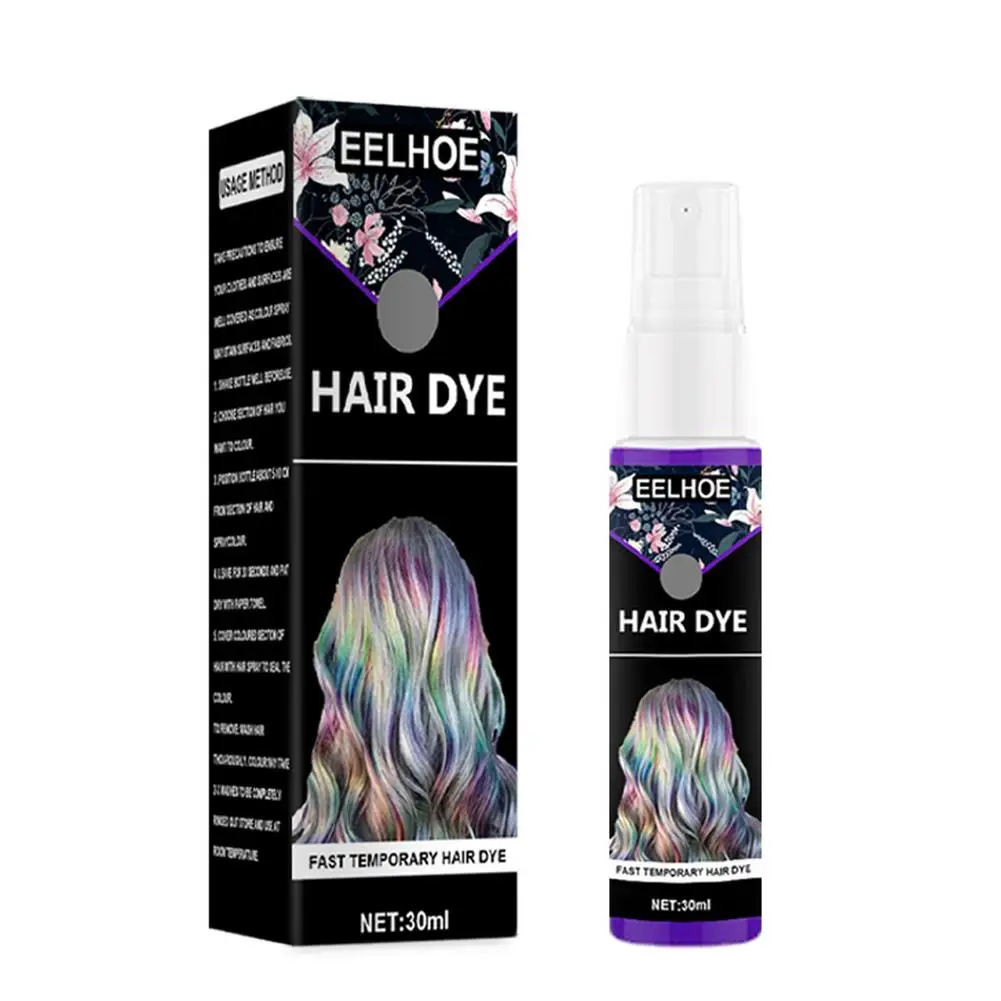6 Colors Liquid Hair Spray Temporary Hair Color Dye Unisex Instant ...