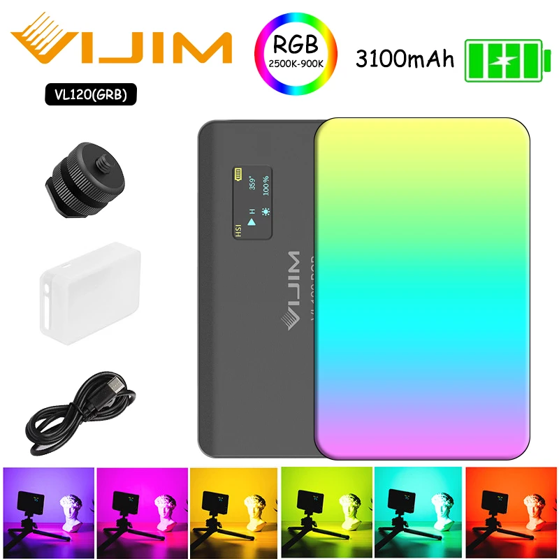 Ulanzi-VL120-RGB-Small-Portable-Full-Color-LED-Fill-Light-Dimmable ...