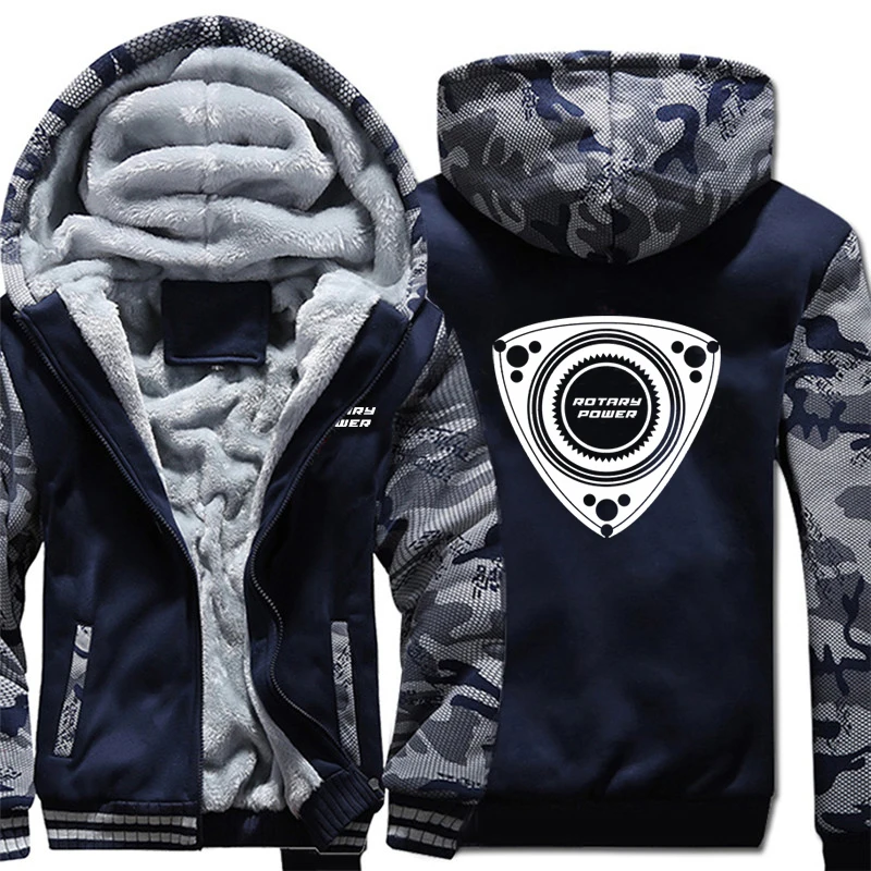 New Mazda Rotary Power Hoodies Camouflage sleeve Pullover Winter Jacket ...