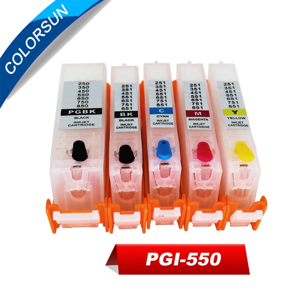 Colorsun-PGI-550-CLI-551-Refillable-Ink-Cartridges-PGI550-for-Canon ...