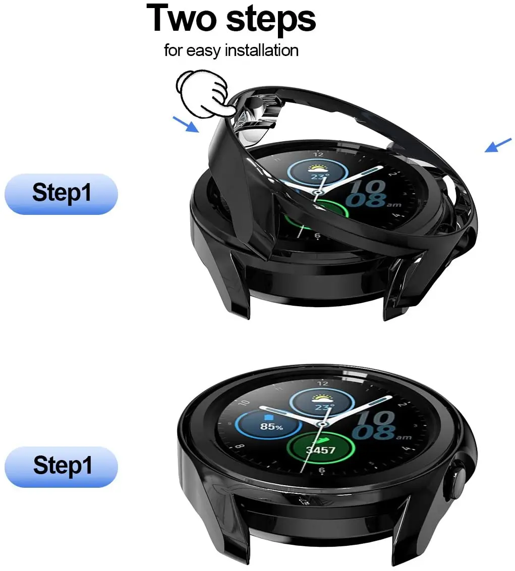 Coque de protection rose pour montre Samsung Galaxy Watch 3 - AIHONTAI ...