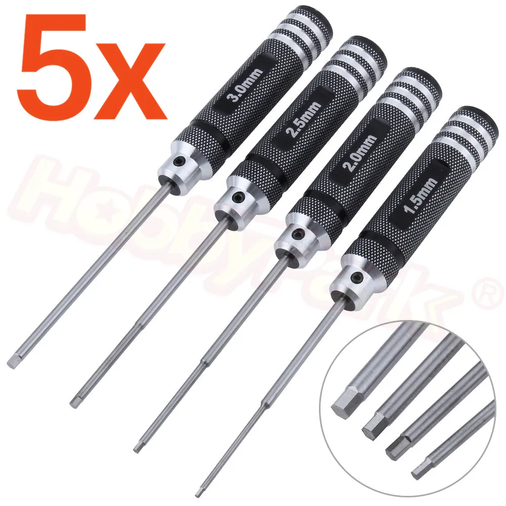 Wholesale 5Sets/ Lot RC Metal Blue Hex Nut Head Hexagon Screwdriver ...