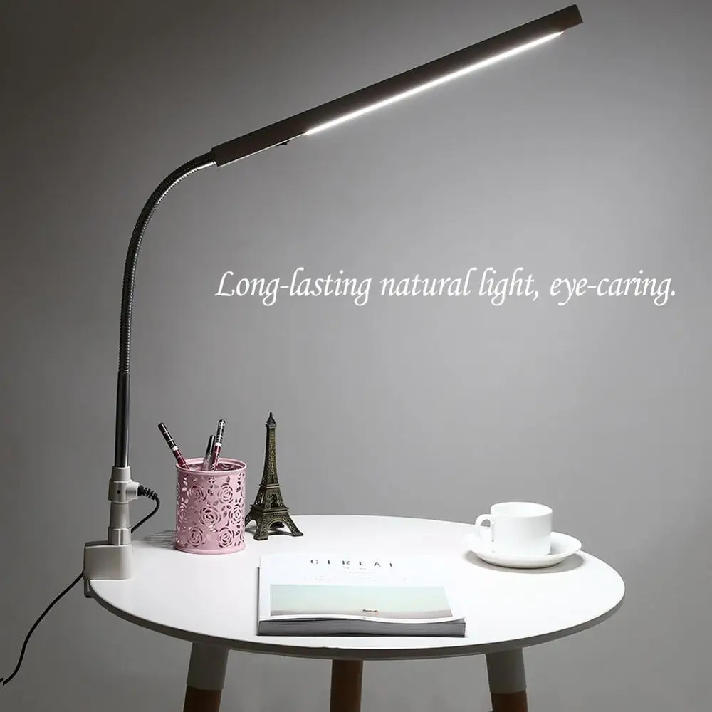 Led Nail Art Desk Lamp 360 Degree Rotation Ultra-slim Metal Arm Eye ...