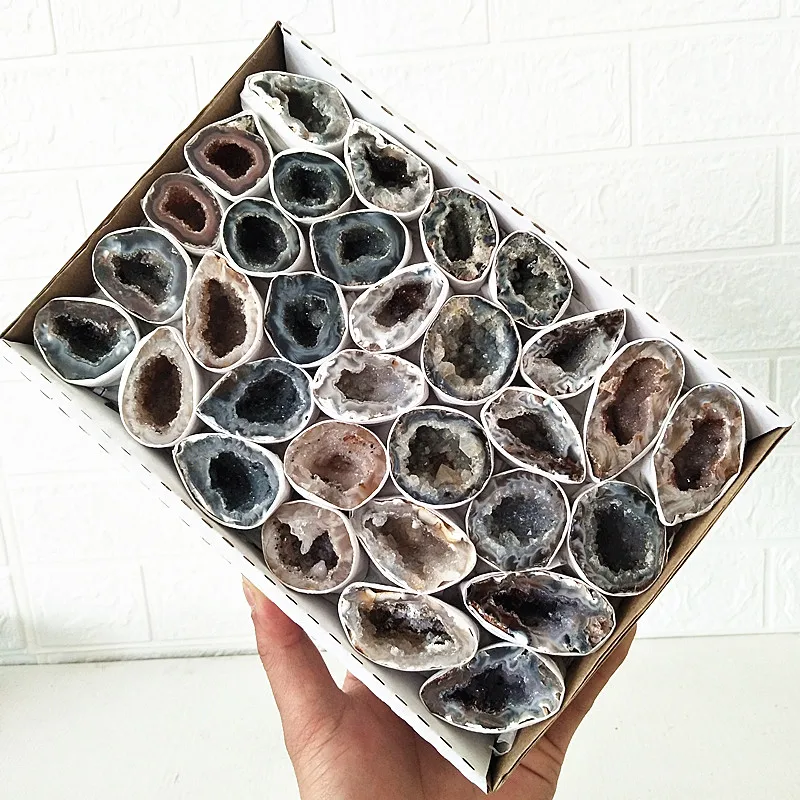 1box/lot Stone Raw Agate Geode. Natural Geodes Stones And Crystals ...