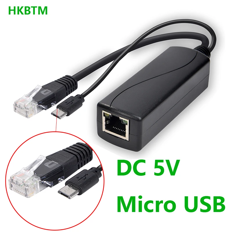 POE to 5V DC TYPEC Power Over Ethernet 48V To 5V 12W Active POE ...