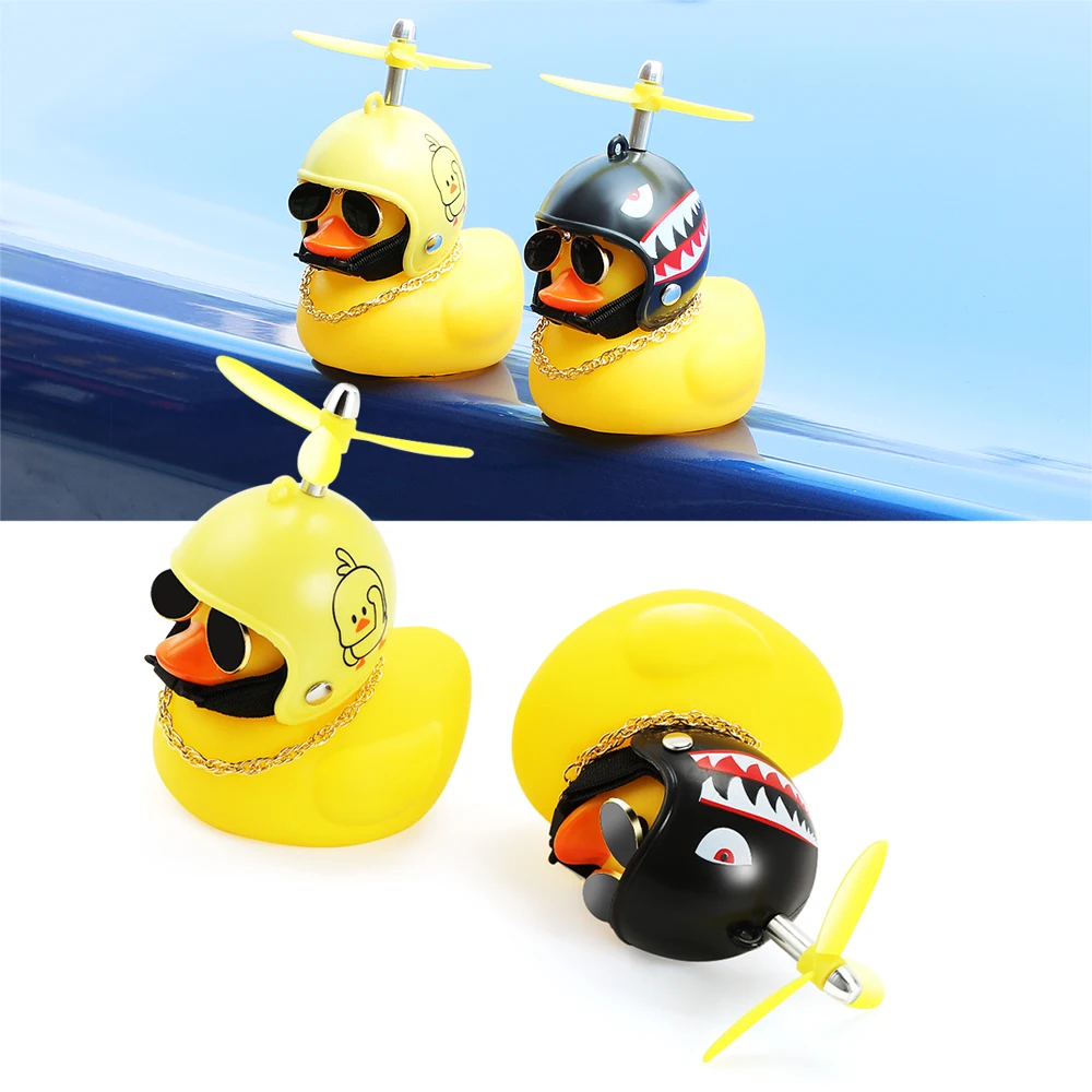 Car-Duck-with-Helmet-Broken-Wind-Small-Yellow-Duck-for-Jeeps-Renegade ...