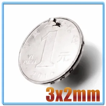 20~5000pcs 3x2 Search Minor Diameter Magnet 3mm x 2mm Bulk Small Round ...