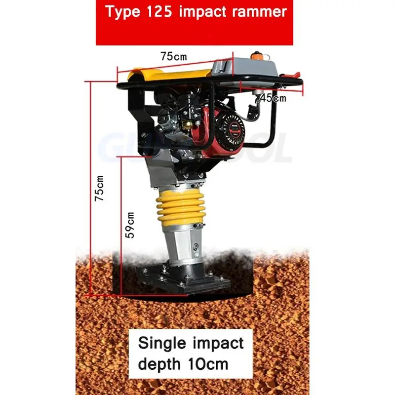 Gasoline Rammer Vibration Rammer Gasoline Road Rammer Thickened Anti ...