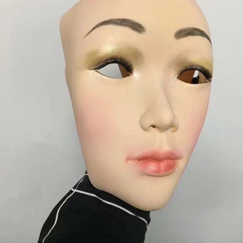 New-Realistic-Female-Mask-Sexy-Face-Mask-Halloween-Pretty-Angel-Face ...