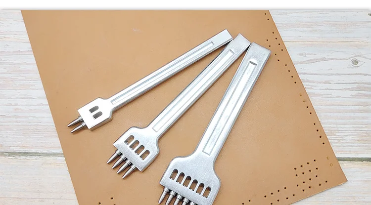 POINCON,5mm a set-Belgique--Outil de poinçonnage en cuir à rangée ronde ...