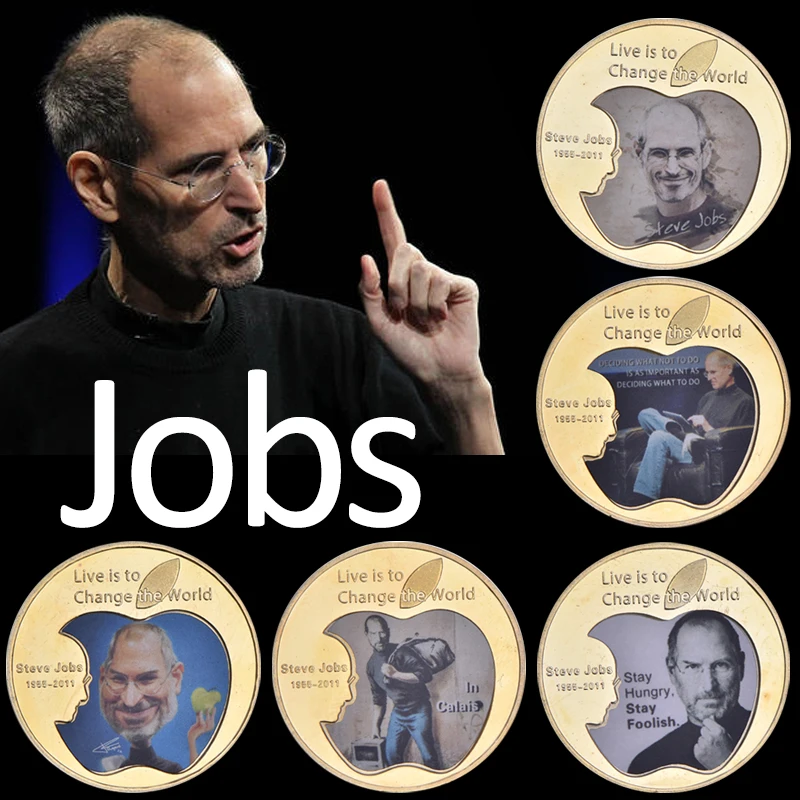 Steve Jobs Gold Collectibles Coins Set With Coin Holder Us Challenge ...