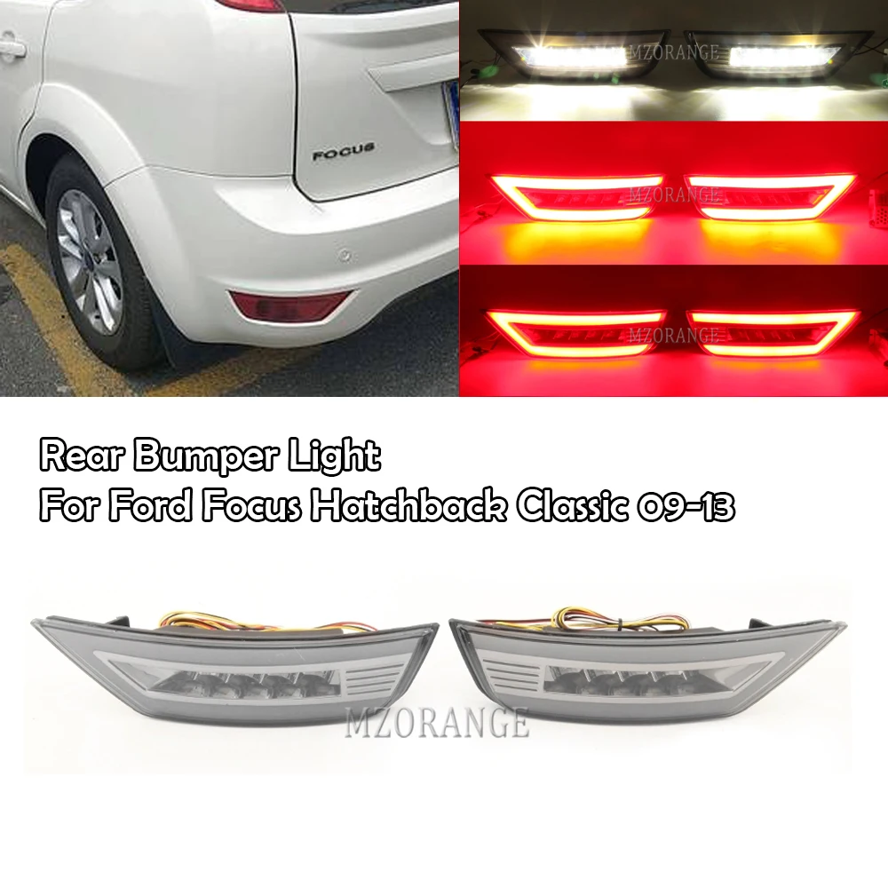 Mzorange Rear Bumper Reflactor Light For Ford Focus Hatchback Classic ...
